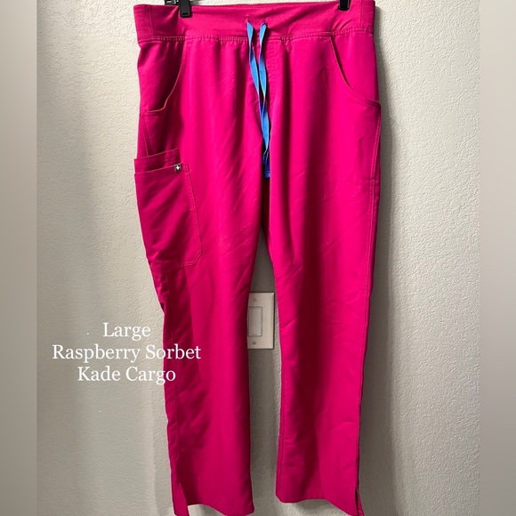 Figs | Pants & Jumpsuits | Figs Raspberry Sorbet Kade Cargo Pants ...